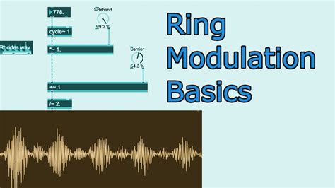ring modulation basics max msp tutorial youtube