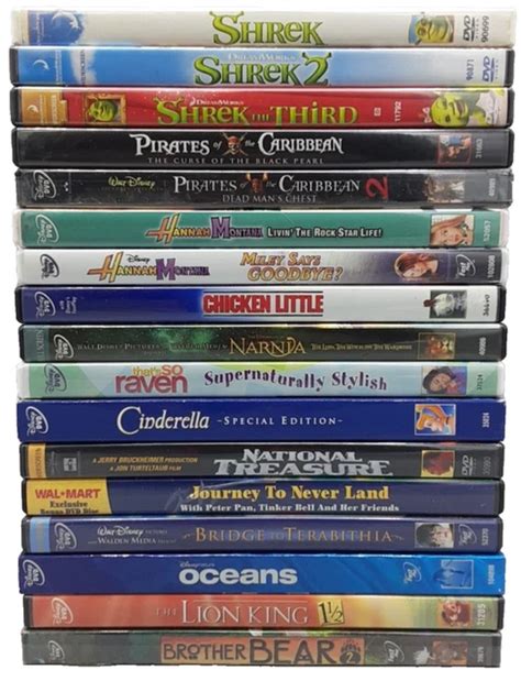 Lot Disney Pixar Dreamworks Dvd Kid Movies Shrek Lion King Brother Bear Oceans Picclick Uk