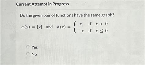 solved current attempt in progressdo the given pair of