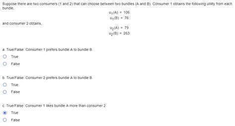 Solved Suppose There Are Two Consumers 1 And 2 That Can