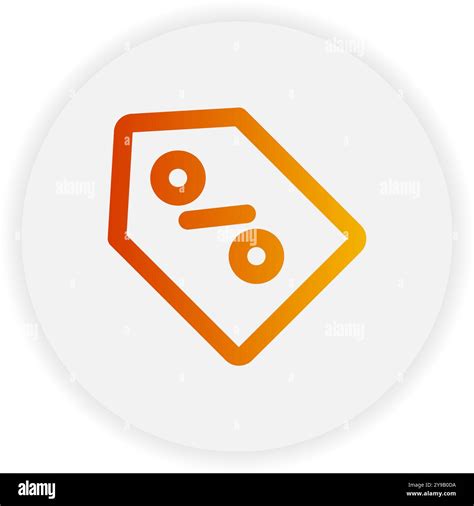 Discount Voucher Online Shop Outline Icon With Gradient Color Suitable