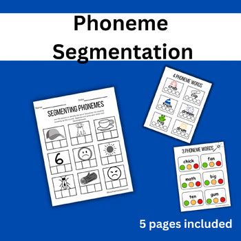 Phoneme Segmentation By Miss Cheerios Classroom Resources TPT