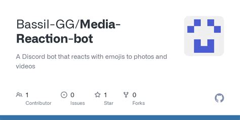 GitHub Bassil GG Media React Bot Reaction Bot For Your Meme S Channels With Your Favorite Emojis