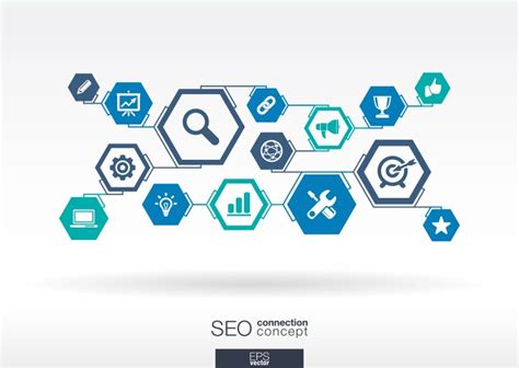 Abstract Social Media Background With Icons Vector Image