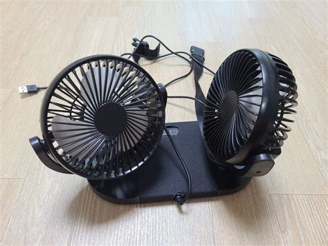 3단 트윈 차량용 선풍기 Kmmotors