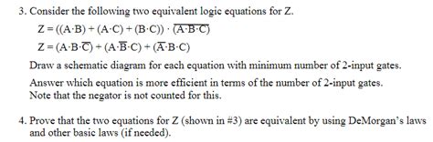 Solved Consider The Following Two Equivalent Logic Chegg