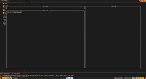 enoent no such file or directory on [no name] buffer · issue 411