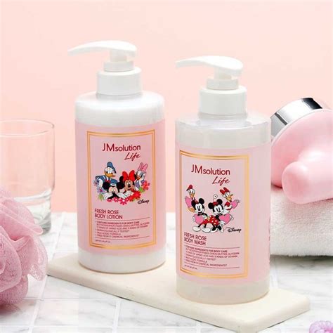 제이엠솔루션라이프 디즈니 프레쉬 로즈 퍼퓸 바디케어세트 워시로션 생장미향 홈플러스 택배배송