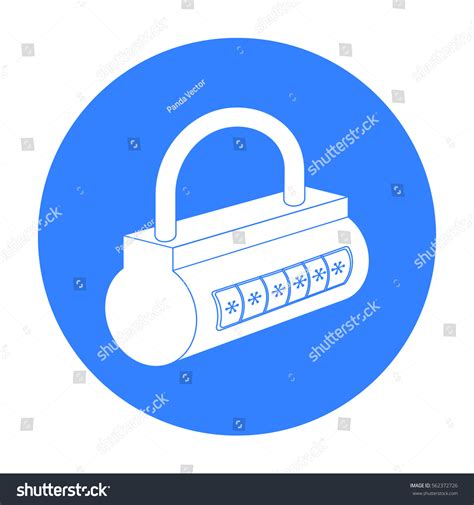Computer Password Icon Outline Style Isolated Stock Vector Royalty
