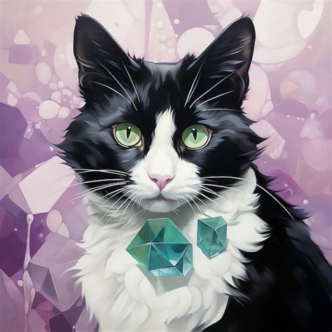 Premium Ai Image A Tuxedo Cat