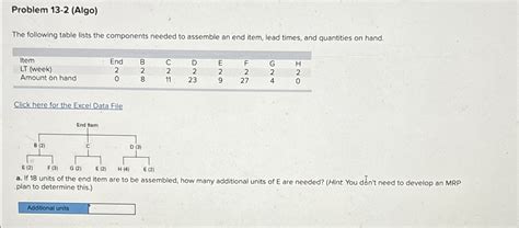 solved problem 13 2 algo the following table lists the