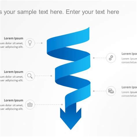 Spiral Ribbon PowerPoint Template