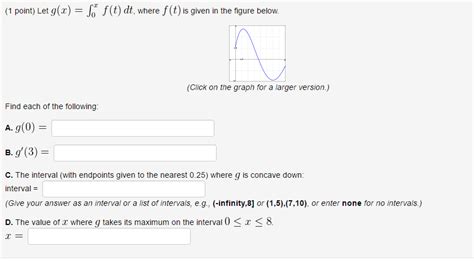 Solved F T Dt Where F T Is Given In The Figure Below Chegg