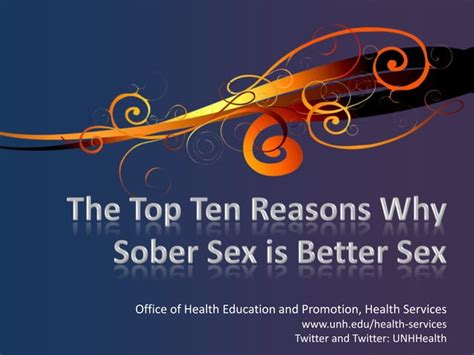 Sex And Alcohol Ppt