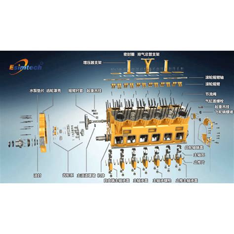 Esimtech Animation Of Diesel Engine Assembly And Disassembly Pt Cyber