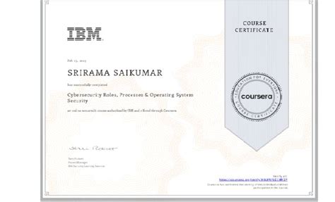saikumar srirama on linkedin cybersecurity ibm coursera