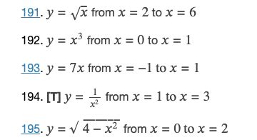 Solved For The Following Exercises Find The Surface Area Of Chegg