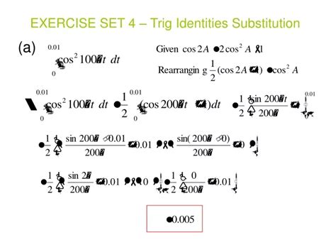 Ppt Exercise Set 4 Trig Identities Substitution Powerpoint Presentation Id 9389299