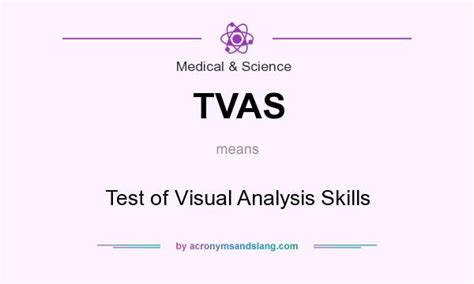 Tvas Test Of Visual Analysis Skills In Medical And Science By