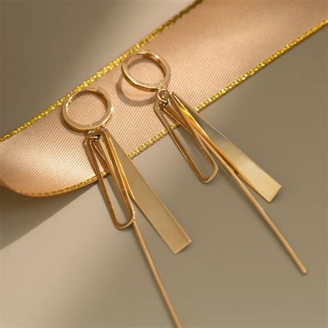 Solid Gold Earrings Etsy