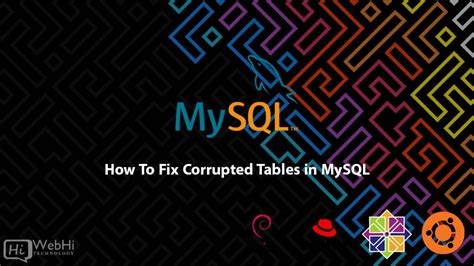 How To Fix Corrupted Tables In Mysql Tutorial And Documentation