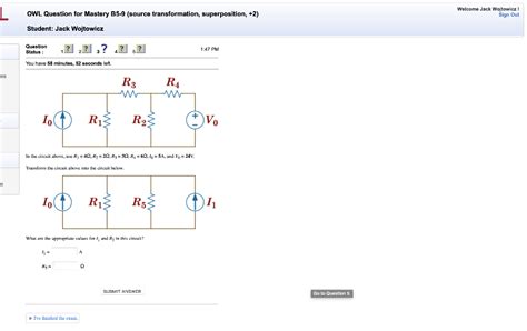 Solved Owl Question For Mastery B5 9 Source Transformation
