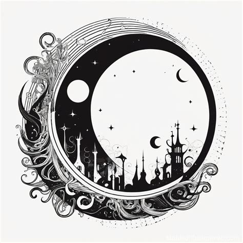 Logo Eclipse Moon Nebula Nova Black Blue Darkness Evil Hate Power Black