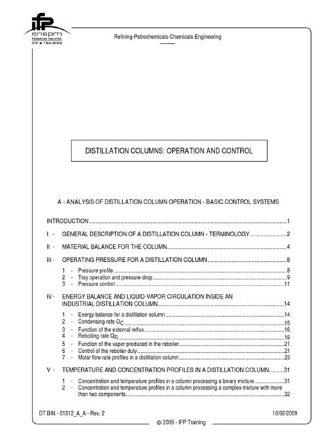 01 Distillation Columns Opeation And Control Pdf Distillation