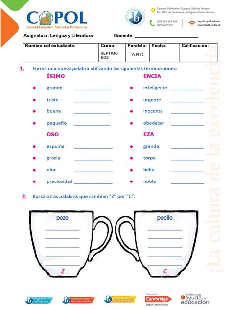 ortografía uso de la c s y z docx pdf