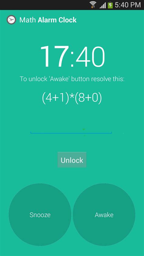 math alarm clock apk for android download