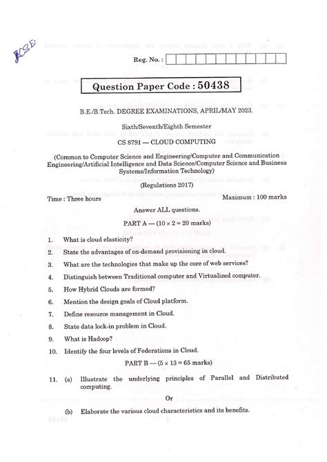 CSE AM CS Cloud Computing AM C Cloud Computing Studocu