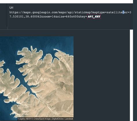 Google Static Maps Api Returns Blue Image Stack Overflow