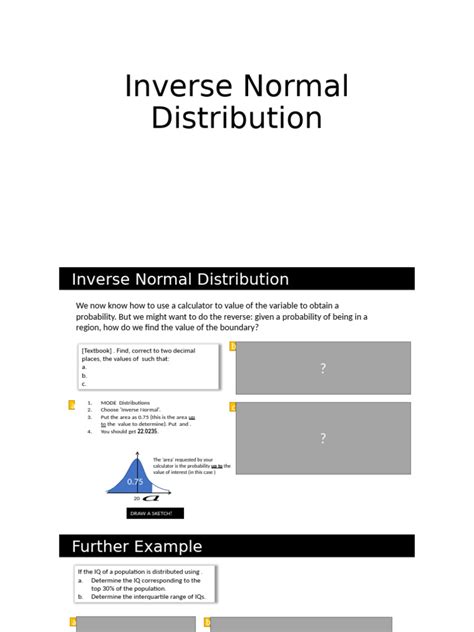 3 inverse normal distribution pdf normal distribution quartile