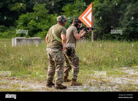 Law Enforcement Weapons Training And Qualification Hi Res Stock