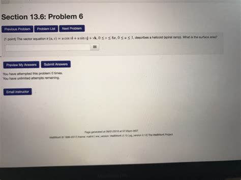 solved section 13 6 problem 5 previous problem problem list
