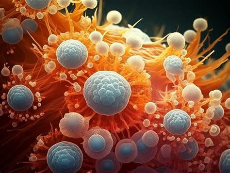Staphylococcus Aureus Cells Microscopic View Stock Image Image Of