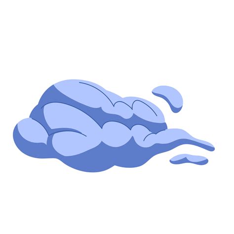 Cartoon Dust Cloud Comic Cloud Shape Steam Wind Silhouette Spray Air