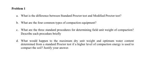 Solved Problem A What Is The Difference Between Standard Chegg