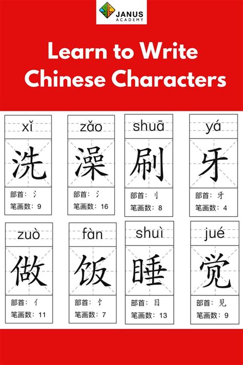 How To Write Chinese Characters Write Chinese Characters Writing