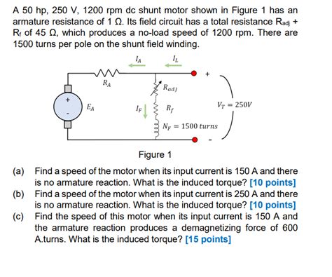 Solved A Hp V Dc Shunt Motor Has Armature And Shunt Field My XXX Hot Girl