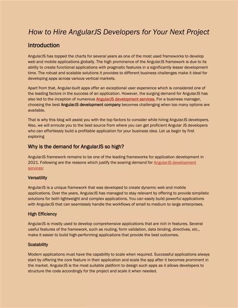 PPT How To Hire AngularJS Developers For Your Next Project PowerPoint Presentation ID