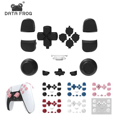 Data Frog Replacement Button Thumb Sticks For Ps5 Controller Analog Grip Bullet Buttons Repair