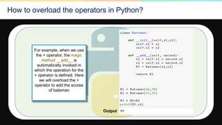 Operator Overloading In Python PPTX