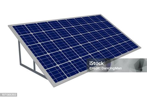 흰색 배경산업 그림 3 차원 일러스트 레이 션에 고립 된 태양 전지 패널 0명에 대한 스톡 사진 및 기타 이미지 0명 공란 깨끗한 Istock