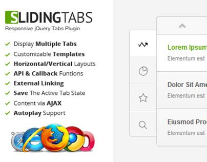 Sliding Tabs JQuery Plugin On Behance