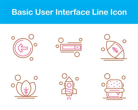 Basic User Interface Vector Icon Set 21458805 Vector Art At Vecteezy
