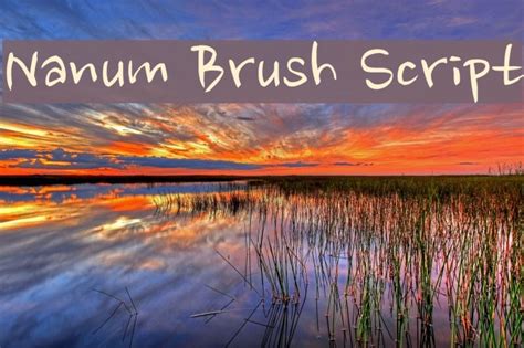 Nanum Brush Script Font