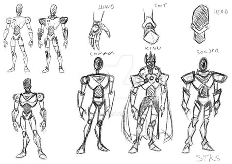 Robot Overlord Sketches By Stks93 On Deviantart