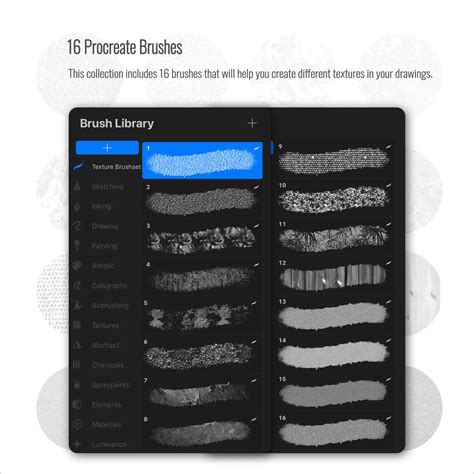 Procreate Texture Brushset Toffu Co