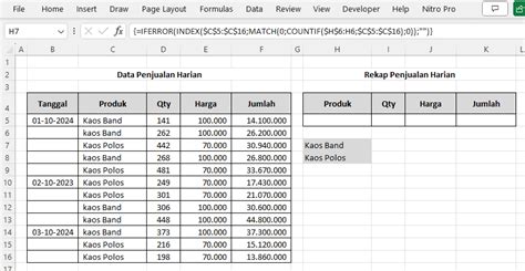 3 Langkah Membuat List Data Validation Excel Untuk Rekap Data Penjualan Depot Excel